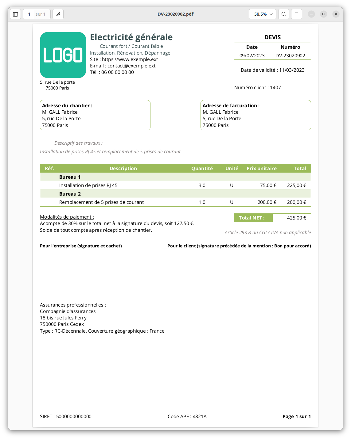 Iasy - Application de devis et factures